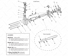 Reactor H-Series Proportioning Pump Exploded Diagram - Shop Online